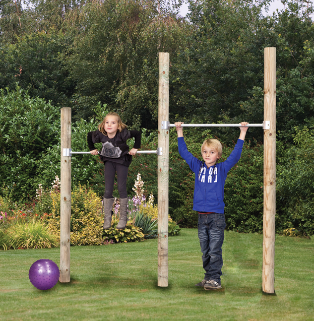 Einzelne Reckstange fur runde Pfahle