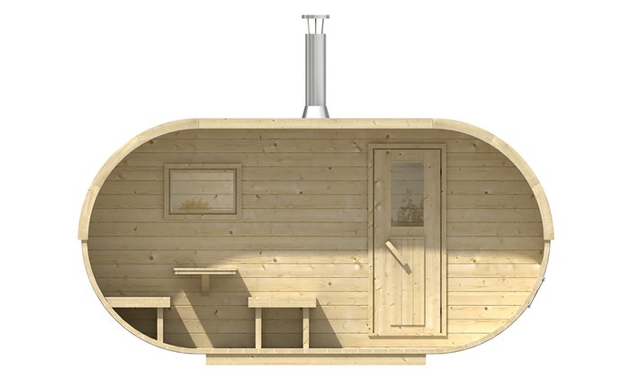 Oval Sauna Pod | 4 x 2.4 m | Tuin UK Sauna & Glamping Range