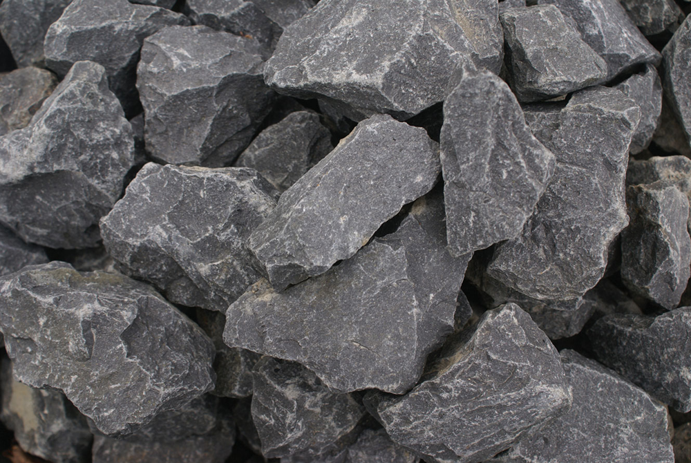Basalt zwart natuursteen 40 - 80 mm Bigbag basalt 1000 kilo