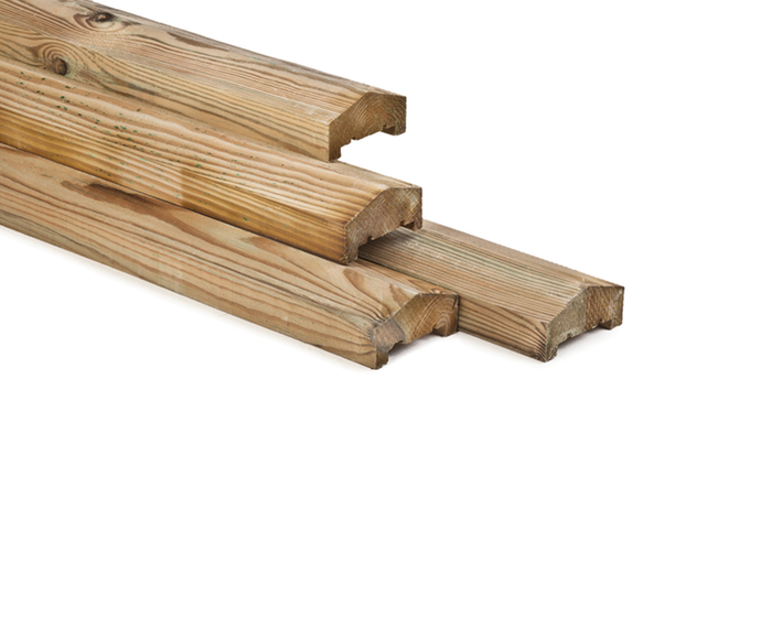 Fence Panel Capping Pyramid | 60mm Gap x 240cm | Tuin