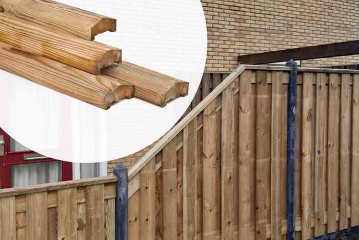 Fence Panel Capping Pyramid | 60mm Gap x 240cm | Tuin