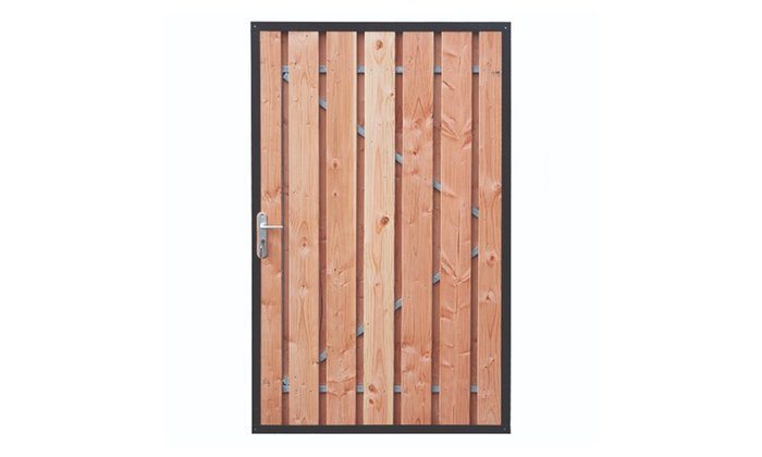 Ijzeren deurframe tuindeur op maat Stalen frames schutting deur