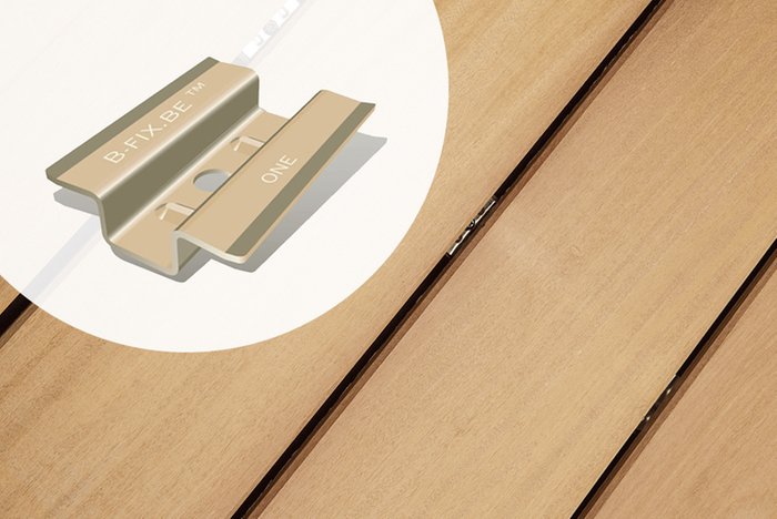 Terrasplank Padouk Hardhout 2.1 x 14.5 cm met inkeping voor clip