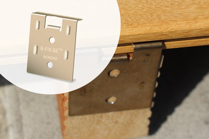 B-fix Clips RVS voor blinde bevestiging Terrasplanken