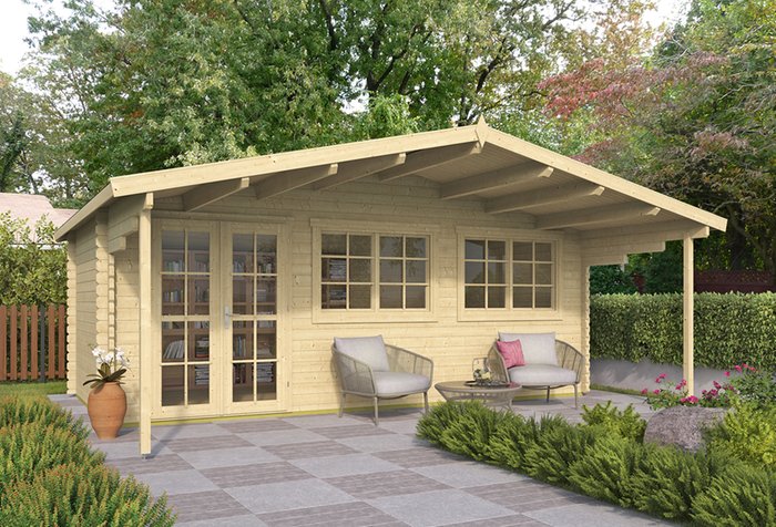 Log Cabins with Veranda