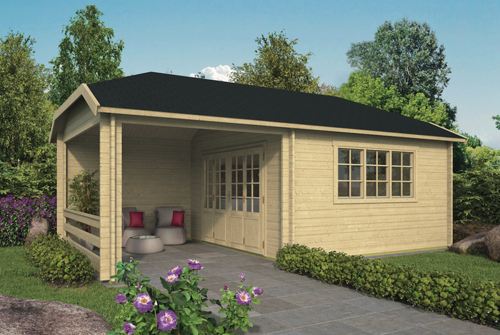 Skeg Log Cabin 7.2m x 3.4m