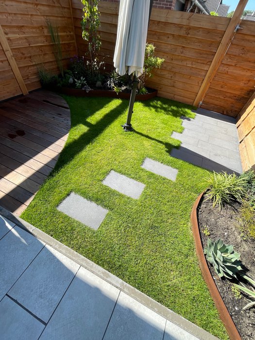 Flexibele Borderrand Corten Staal 7.5 cm hoog 220cm lang 1.6mm
