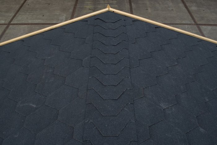 Bardeaux de toit bitume - Hexagonal - Noir - Paquet de 3