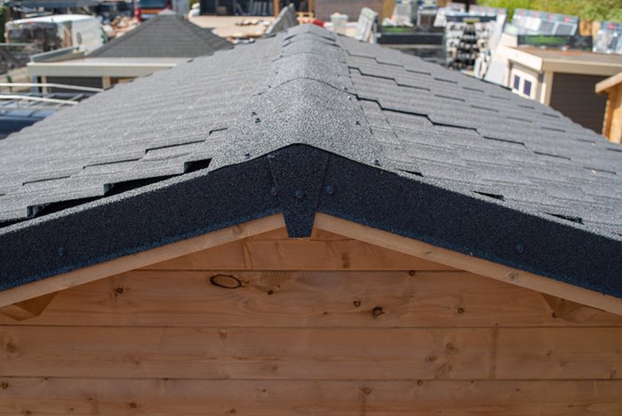 Metal Roof Tiles Charcoal Capping End | Roof Tiles | Tuin