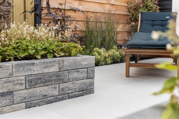 Decor Block 40x10x10cm Grijs/Zwart - Gardenlux