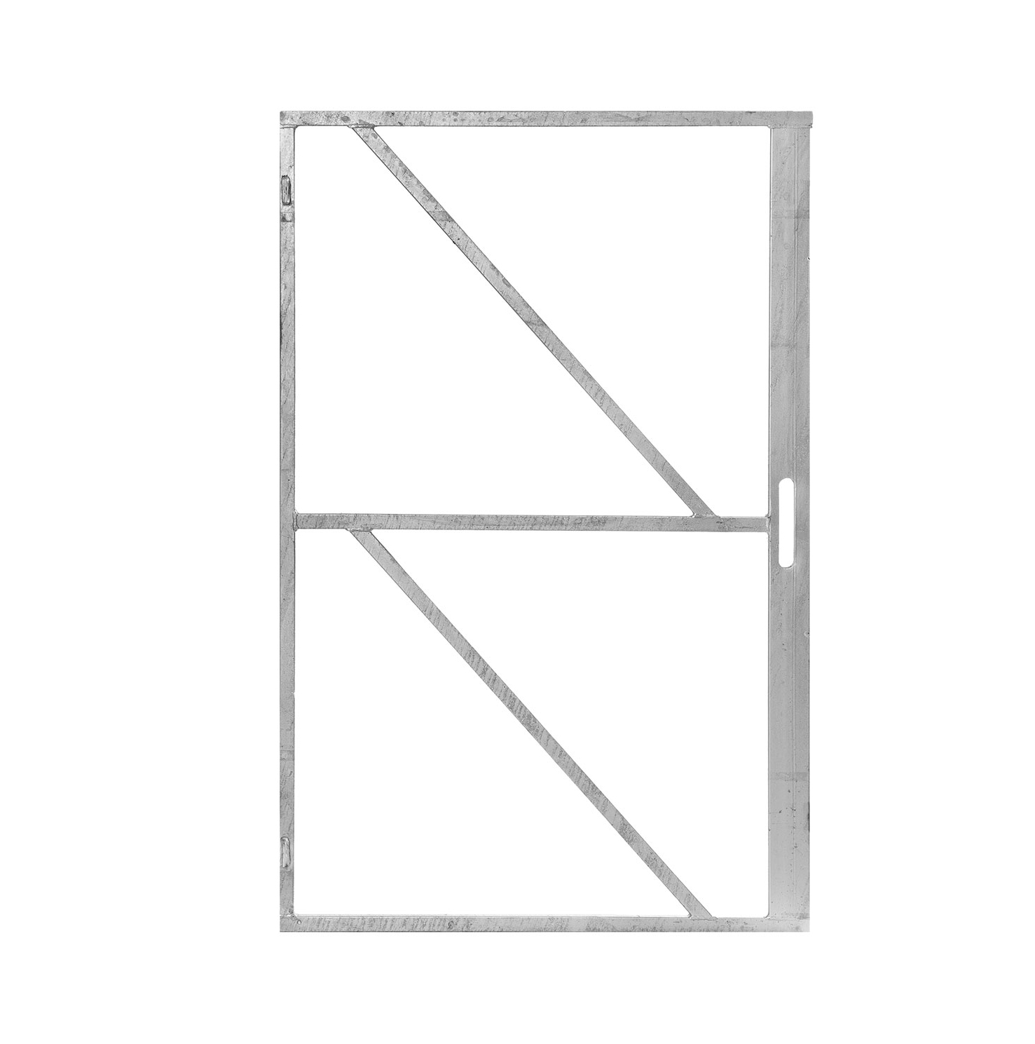 Ijzeren deurframe met slotkast 200 cm hoog 100 cm breed