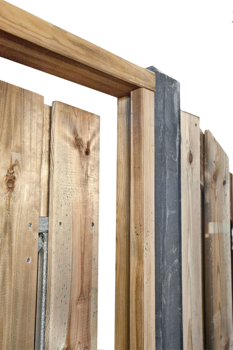 Ijzeren deurframe tuindeur op maat Stalen frames schutting deur