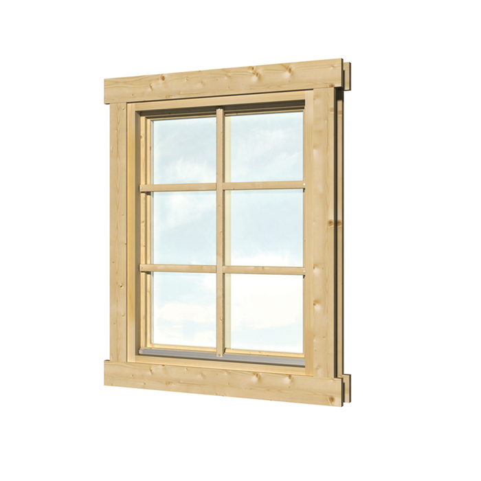 Double Glazed L4 Window for Log Cabins - Tuin