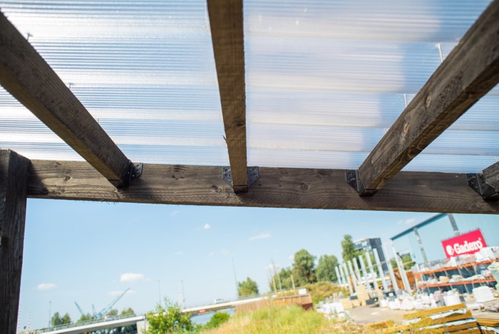 Houten Balk Zwart 5 x 10 x 300 cm zwart hout