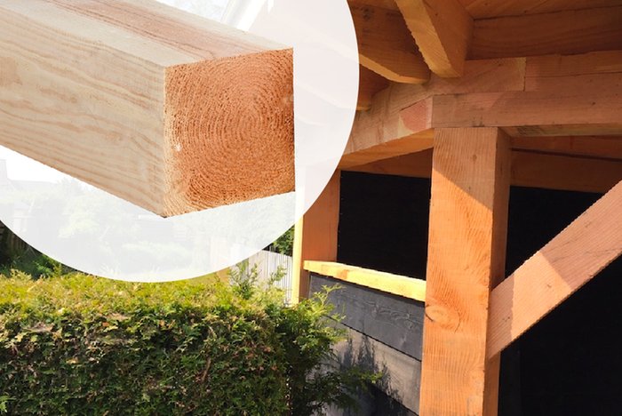 200mm Larch timber Posts, undried | Tuin, UK