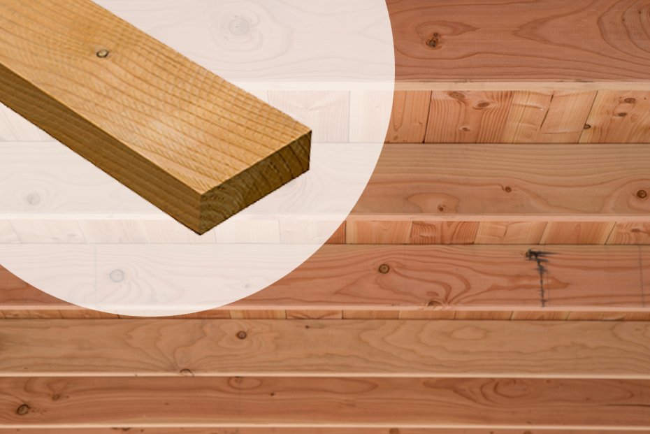 Balk Lariks Douglas 4.5 x 14.5 cm Glad Geschaafd