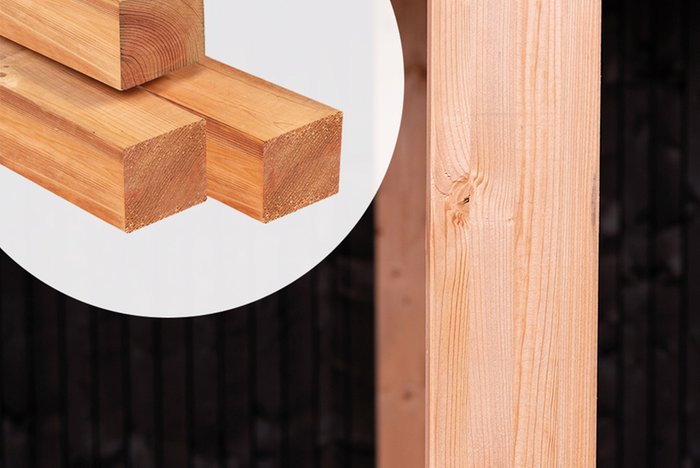 Spruce Pre-Treated Posts - Ideal for outside structures - 400cm