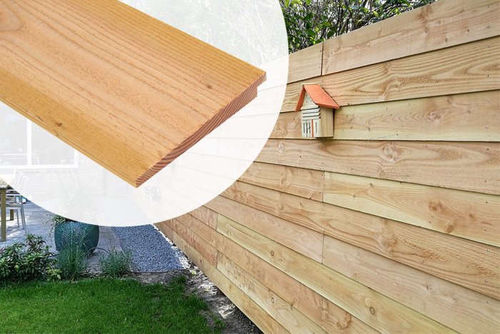 Douglas shiplap cladding boards - Buy them at Tuin.co.uk