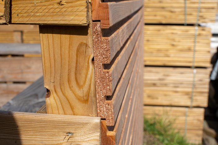 Double Lip Spruce Cladding Treated 2.2x14.0x300cm | Spruce Cladding | Tuin