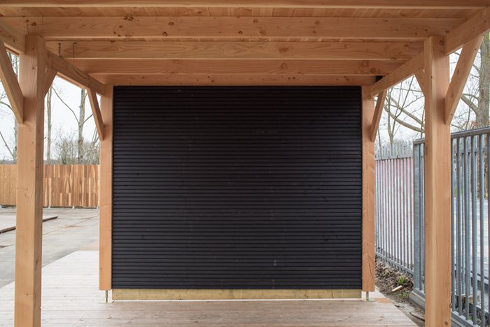 Double Lip Spruce Cladding | Black 2.2x240cm Treated | Tuin