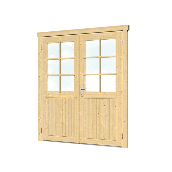Doors for Log Cabins up to 70mm - Double Door EXTRA from Tuin