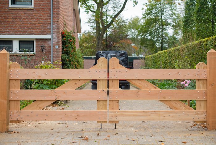 Luxe Inrijpoort Hek Lariks Douglas blank