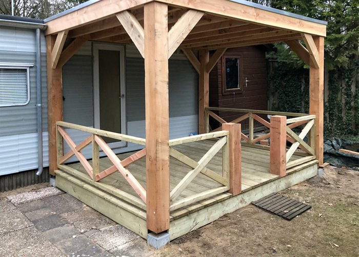 Douglas Timber Gazebo Posts | Decking Framing | 150mm thick timber from ...