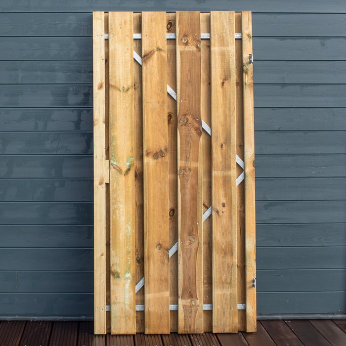 Ijzeren deurframe tuindeur op maat Stalen frames schutting deur