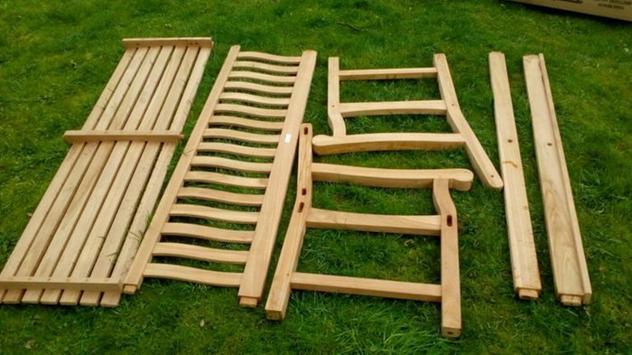 Teak Hardhout Bank 120 180 210 cm Teak houten Tuinbank