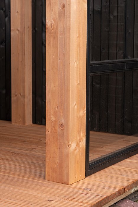 Red Class Wood staander Gelamineerd 12 x 12 cm in Lariks Douglas