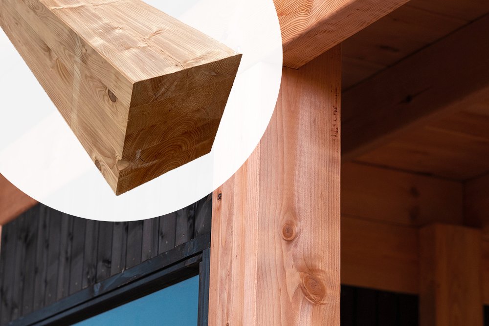 Heavy duty larch posts 200mm treated - Perfect for decking - Tuin.co.uk