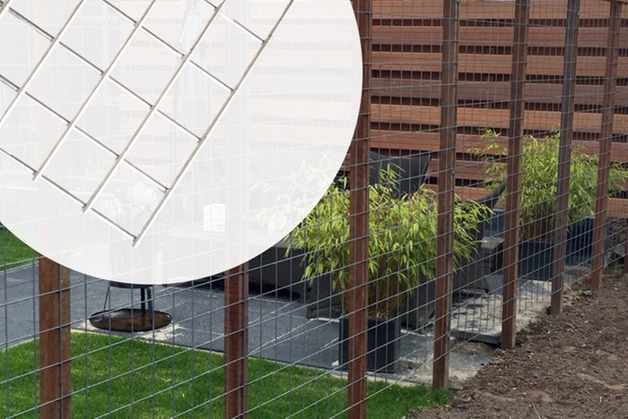 Trellis Gaas Gegalvaniseerd 180 cm hoogte Maaswijdte cm - Scherpe Prijs!