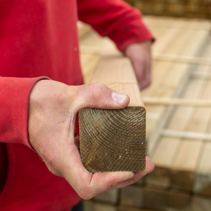 68mm Thick Fine Sawn Fence Post from Tuin. 240cm in Length.