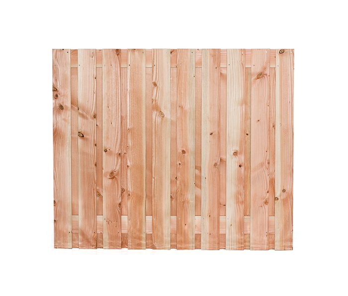 Zwarte Planed Larch Fence Panel Range