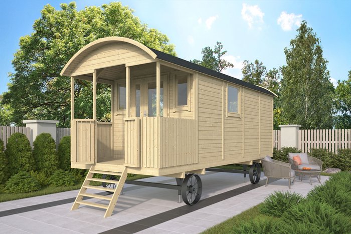 Johnny ‘Gypsy Caravan’ |Traditional Shepherd’s Hut 2.4 x 6m