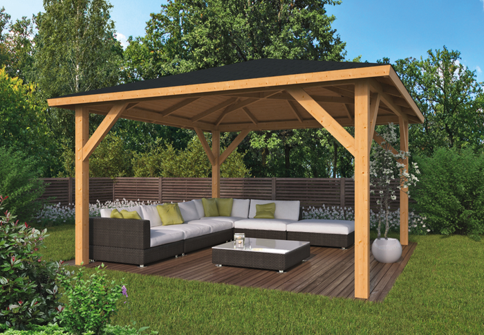 Houten Tuinprieel kopen Tuinpaviljoen Lariks & Grenen prieel