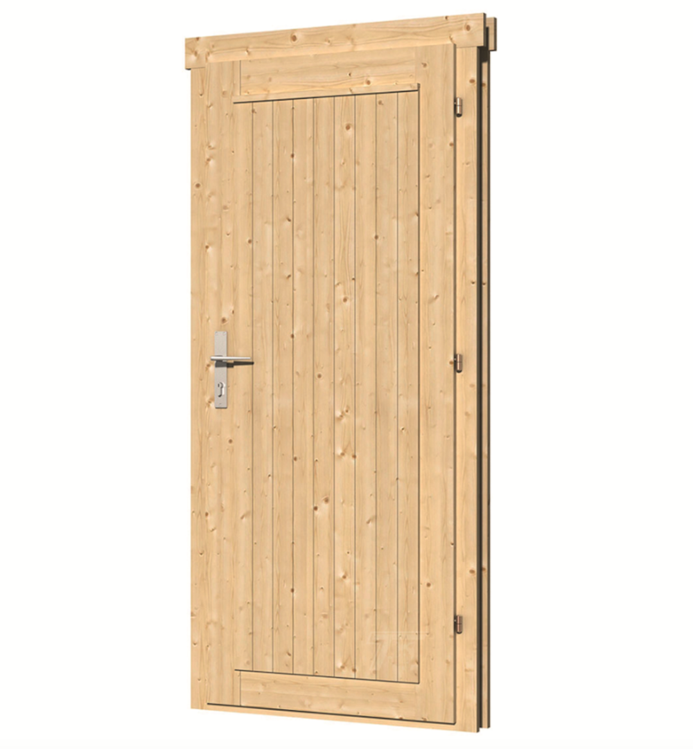 Porte simple pleine Ouvrant droit - 83 x 188 cm - Pour epaisseur de ...