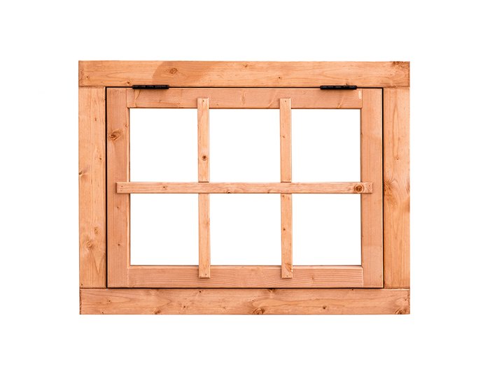 Red Class Wood Uitzetraam 90 x 70 cm Enkel Glas
