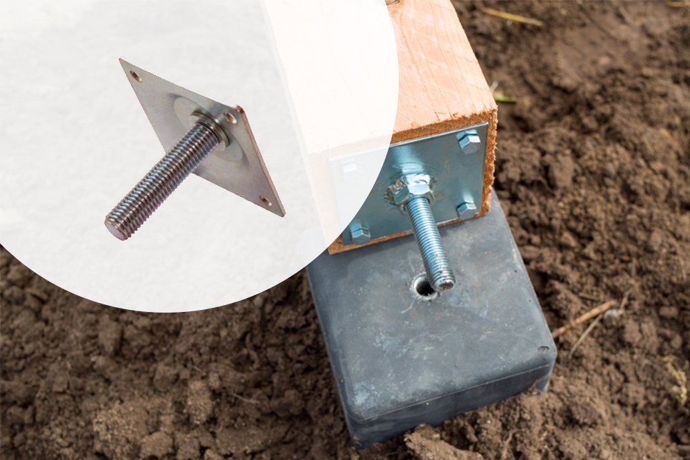 Height Adjustable Plates | Stainless Steel 10cm M20 Thread | Tuin