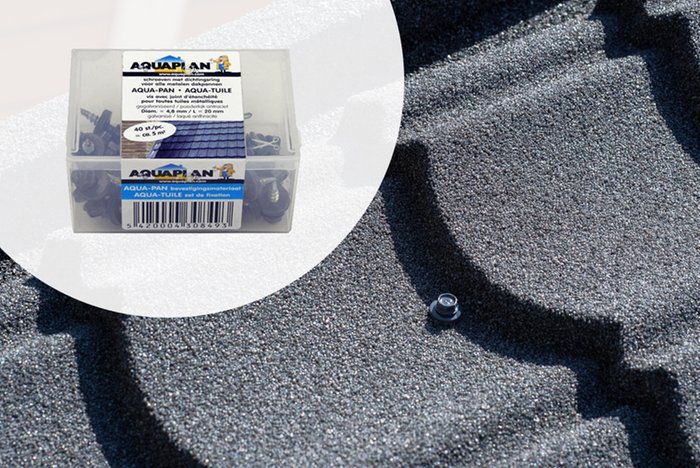 Metal Roof Tiles with Charcoal Screw - Log Cabin Roofing (Black) - Tuin ...