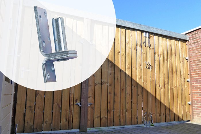 Ijzeren deurframe tuindeur op maat Stalen frames schutting deur