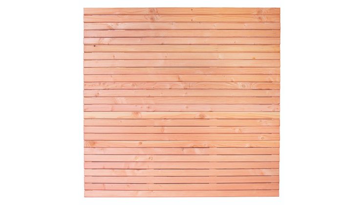 Lariks Douglas Tuinscherm 26 Rhombus latten geschaafd 180x180 cm