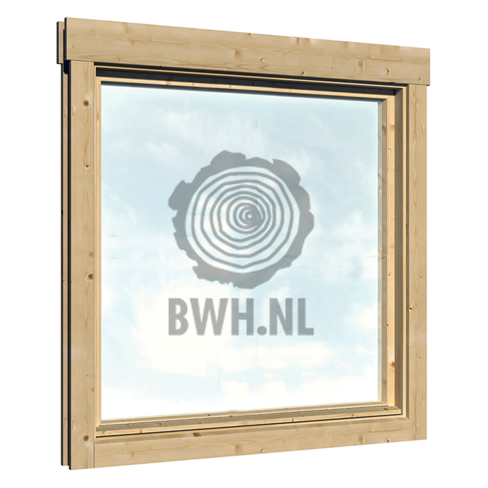 Uitzetraam Vuren hout voor Blokhut 49 x 49 cm