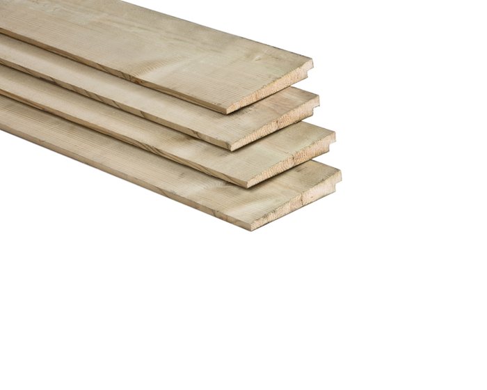 Spruce Featherboard Impregnated | 420cm Weatherproof Wood | Tuin
